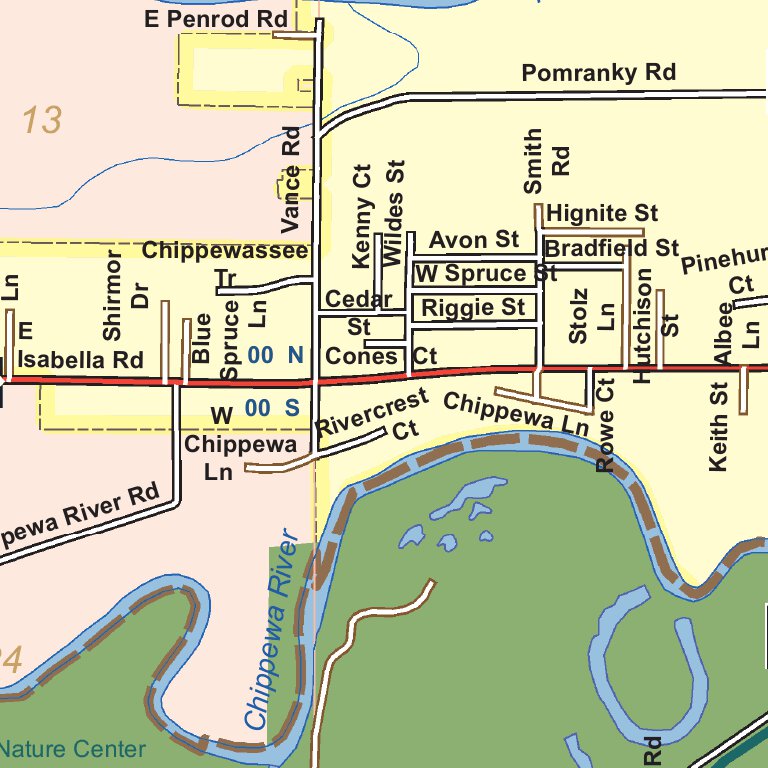 Homer Township, Midland County, Michigan Map by Donald Dale Milne ...
