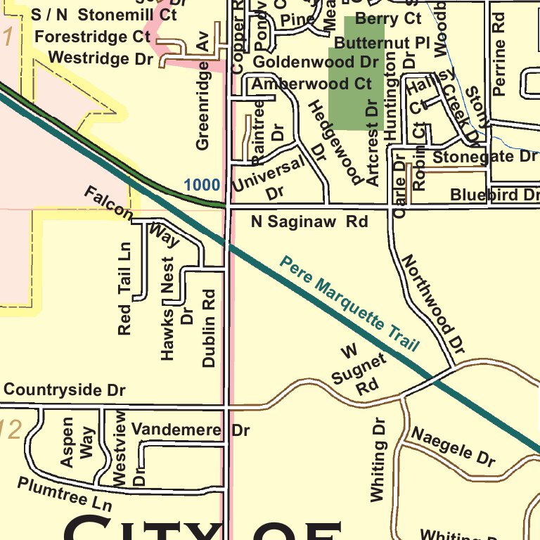 Homer Township, Midland County, Michigan Map by Donald Dale Milne ...
