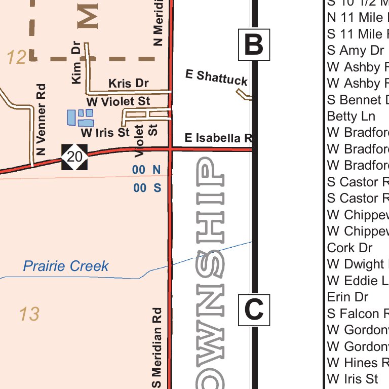 Lee Township, Midland County, Michigan Map by Donald Dale Milne ...