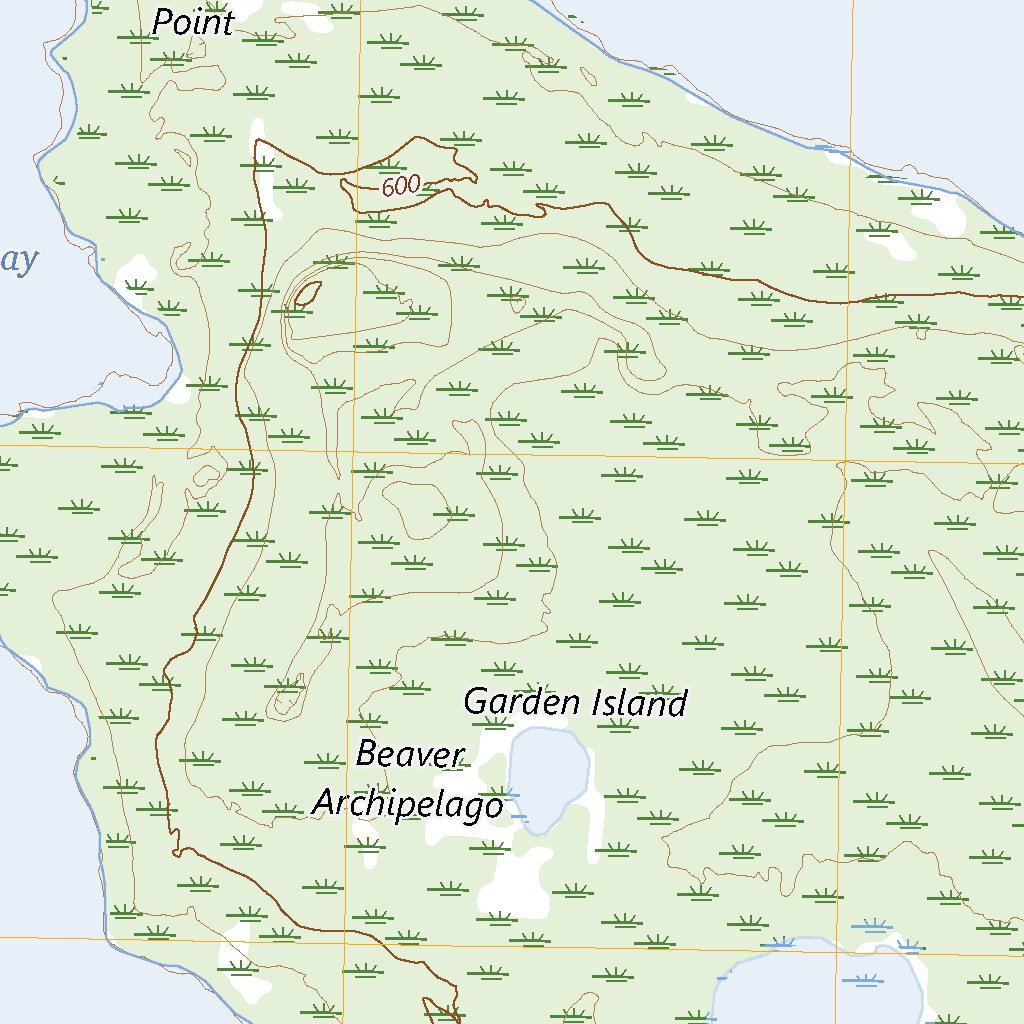 Garden Island West, MI (2023, 24000-Scale) Map by United States ...