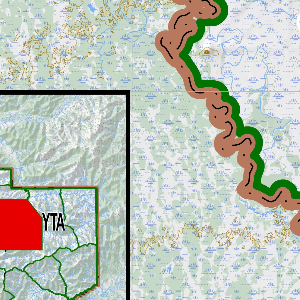 Fort Wainwright Bear Baiting Tanana Flats Training Area Map by ...
