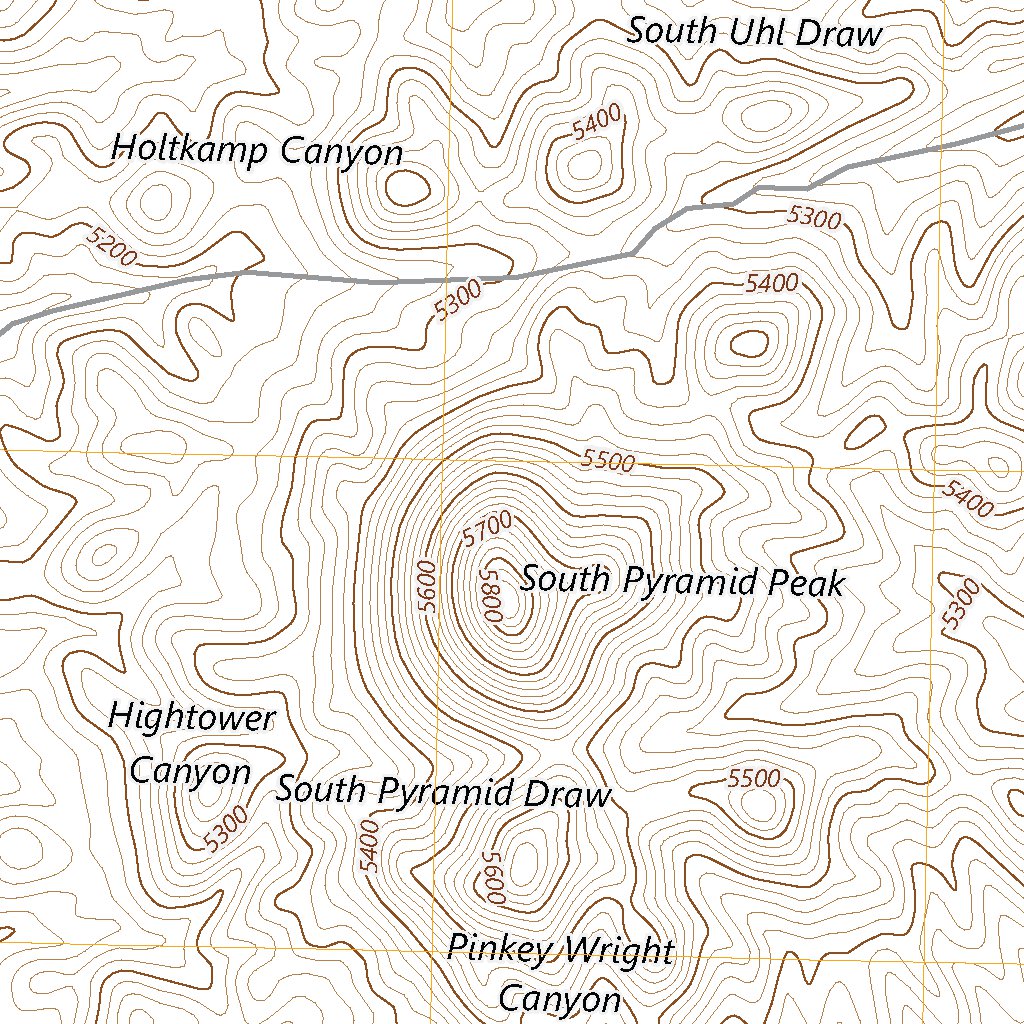 South Pyramid Peak, NM (2023, 24000-Scale) Map by United States ...