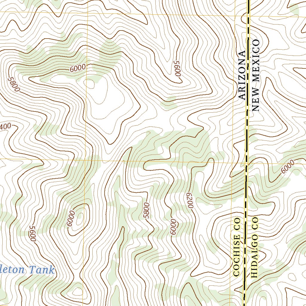 Skeleton Canyon, NM (2023, 24000-Scale) Map by United States Geological ...