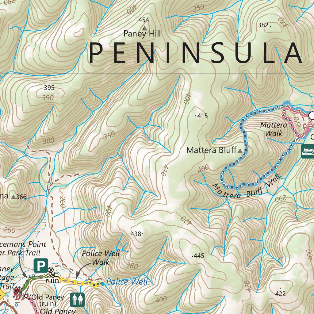 Gawler Ranges National Park Central Bushwalking Map by Mapland ...