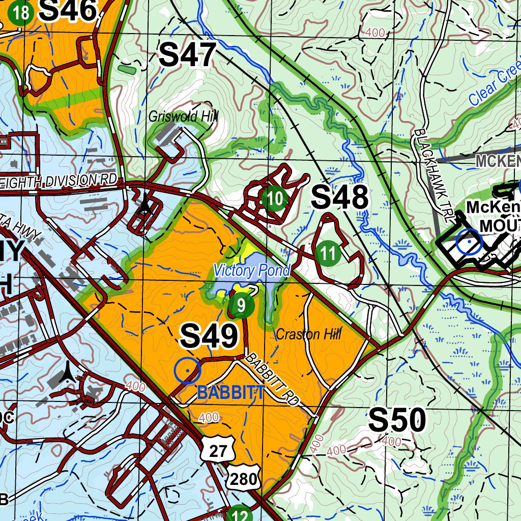 Fort Moore Hunting and Fishing Map by iSportsman | Avenza Maps