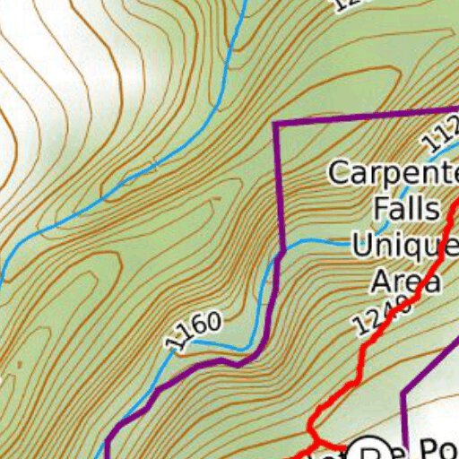 BAHAR PRESERVE & CARPENTER FALLS Map by RRL | Avenza Maps