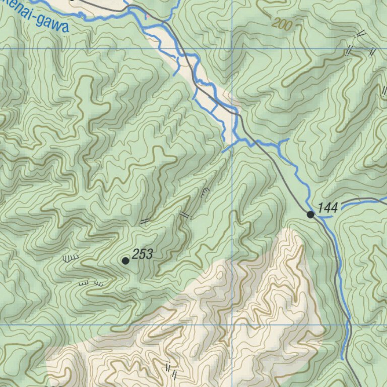 Mukawa River (Fukuyama to Tomiuchi, Hokkaido, Japan) Map by ...