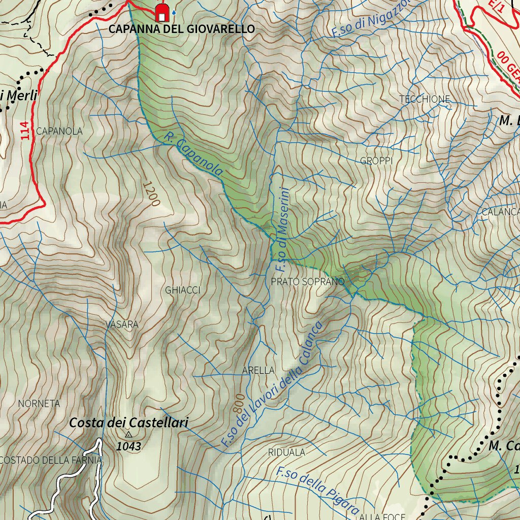 PI500 Parco Nazionale Appennino Tosco Emiliano Foglio SW - CARTA ...