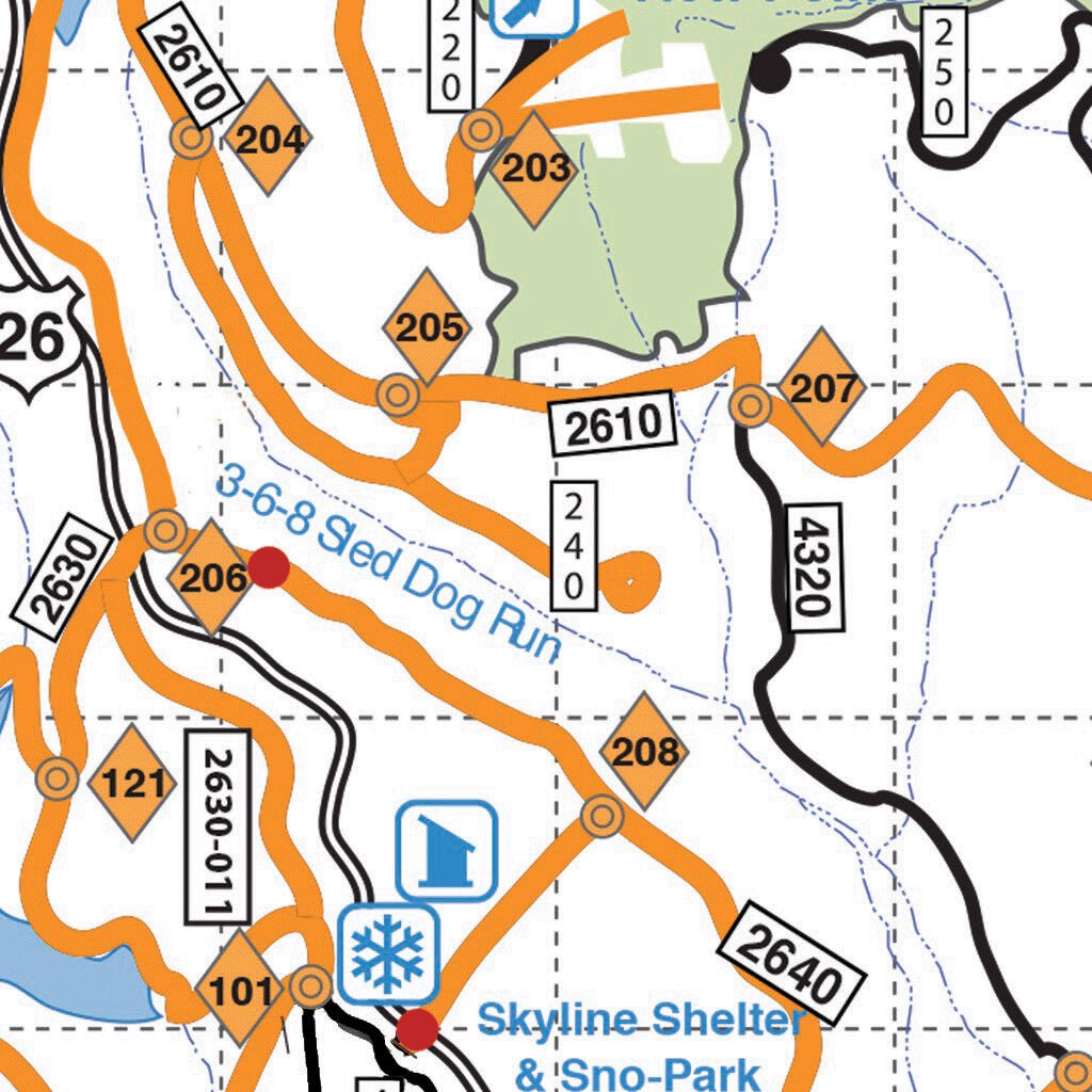 Mt Hood Snowmobile Club Timothy Lake 2023 Map by Oregon State ...