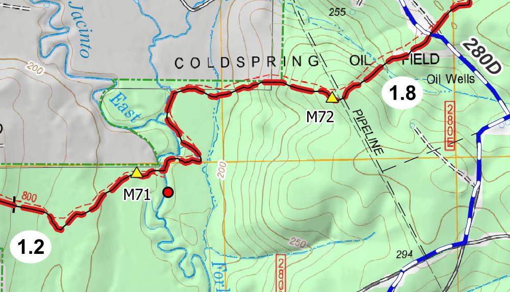 LSHT Map 08 Magnolia by Lone Star Hiking Trail Club | Avenza Maps