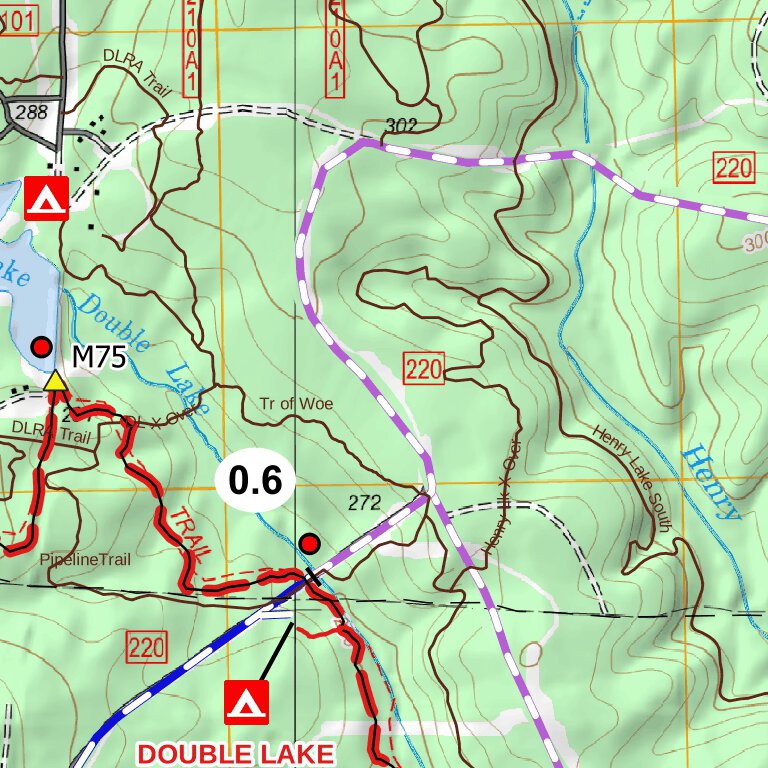 LSHT Map 09 Big Creek by Lone Star Hiking Trail Club | Avenza Maps