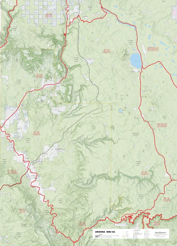 Arizona GMU 6A - Hunt Arizona Map by Map the Xperience | Avenza Maps
