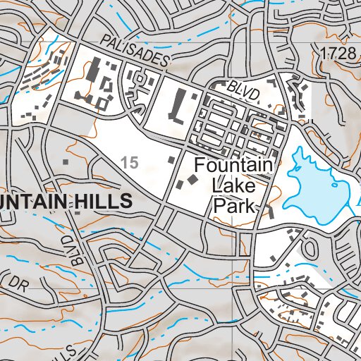 Tonto National Forest Quadrangle: GRANITE REEF DAM Map by US Forest ...