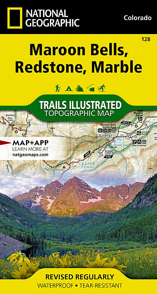 128 :: Maroon Bells, Redstone, Marble Map by National Geographic ...