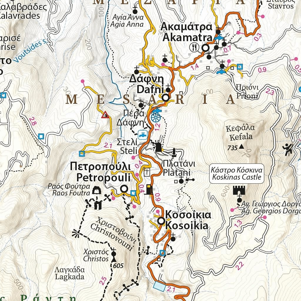 Ikaria Island, 1:30.000 Map by Geopsis Maps & Guides of Greece | Avenza ...