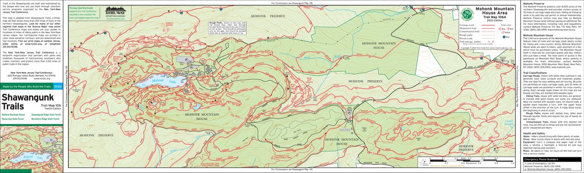 Shawangunk (Mohonk Mountain House - Map 106A) : 2023 : Trail Conference ...