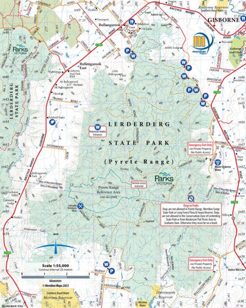 Pyrete Range Map 7th Edition by Meridian Maps | Avenza Maps