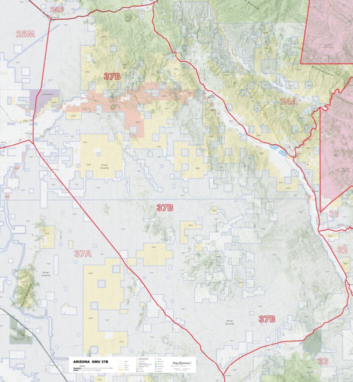 Arizona GMU 37B - Hunt Arizona Map by Map the Xperience | Avenza Maps