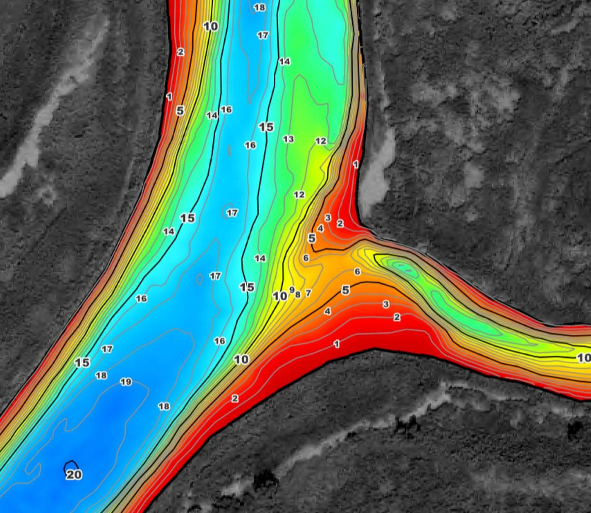 AEM Lower Red River: Outlet Channels Map by Angler's Edge Mapping ...