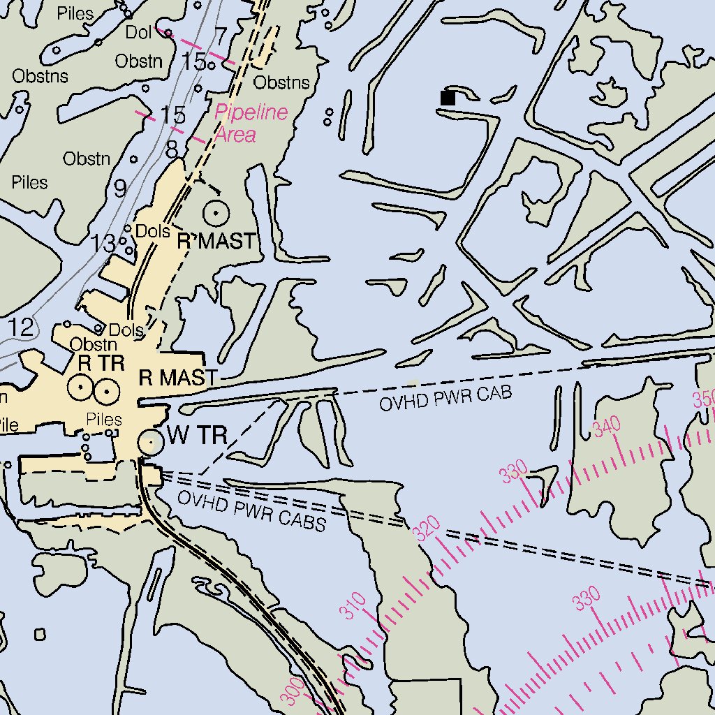 Port Fourchon And Approaches Map by National Oceanographic ...