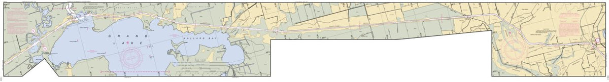 Grand Lake Map by National Oceanographic & Atmospheric Administration ...