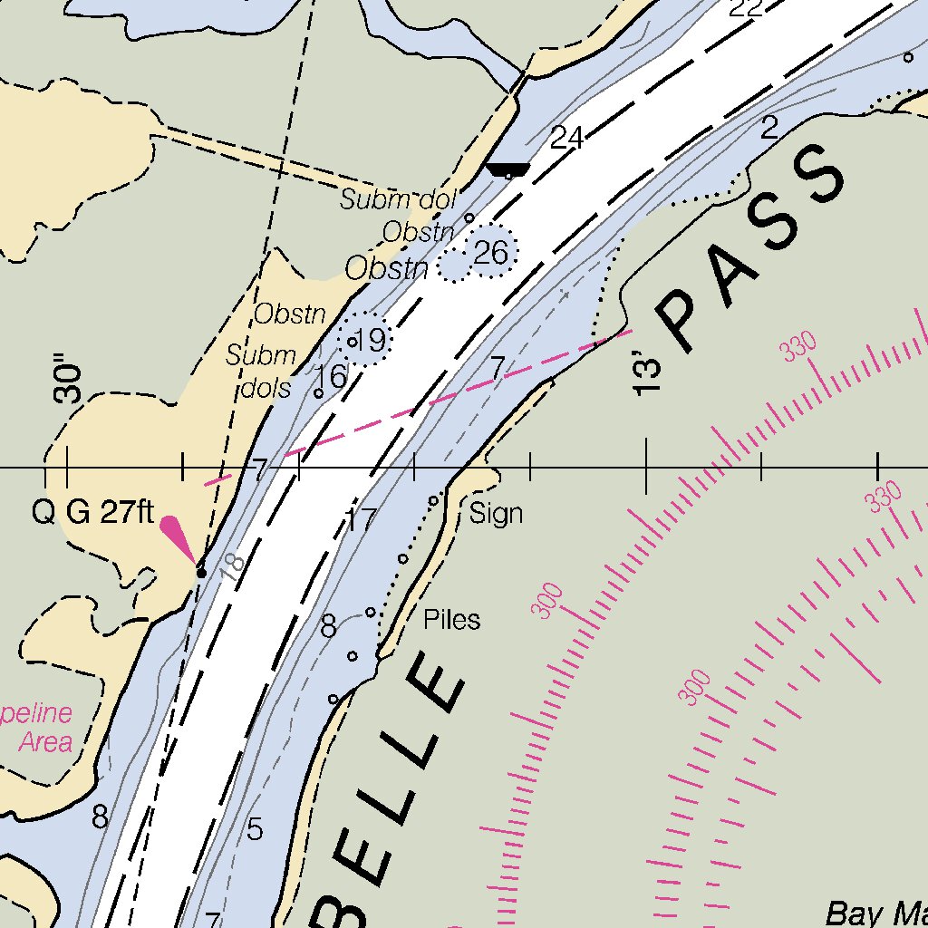 Port Fourchon Map by National Oceanographic & Atmospheric ...