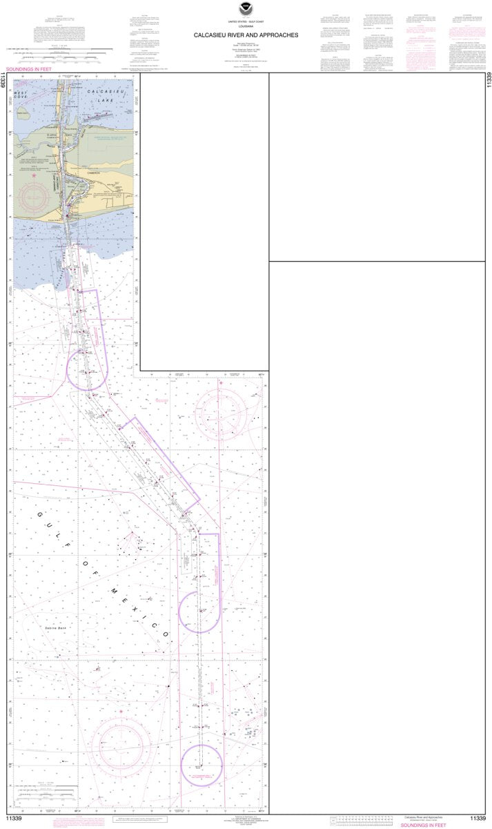 Calcasieu River And Approaches Map by National Oceanographic ...
