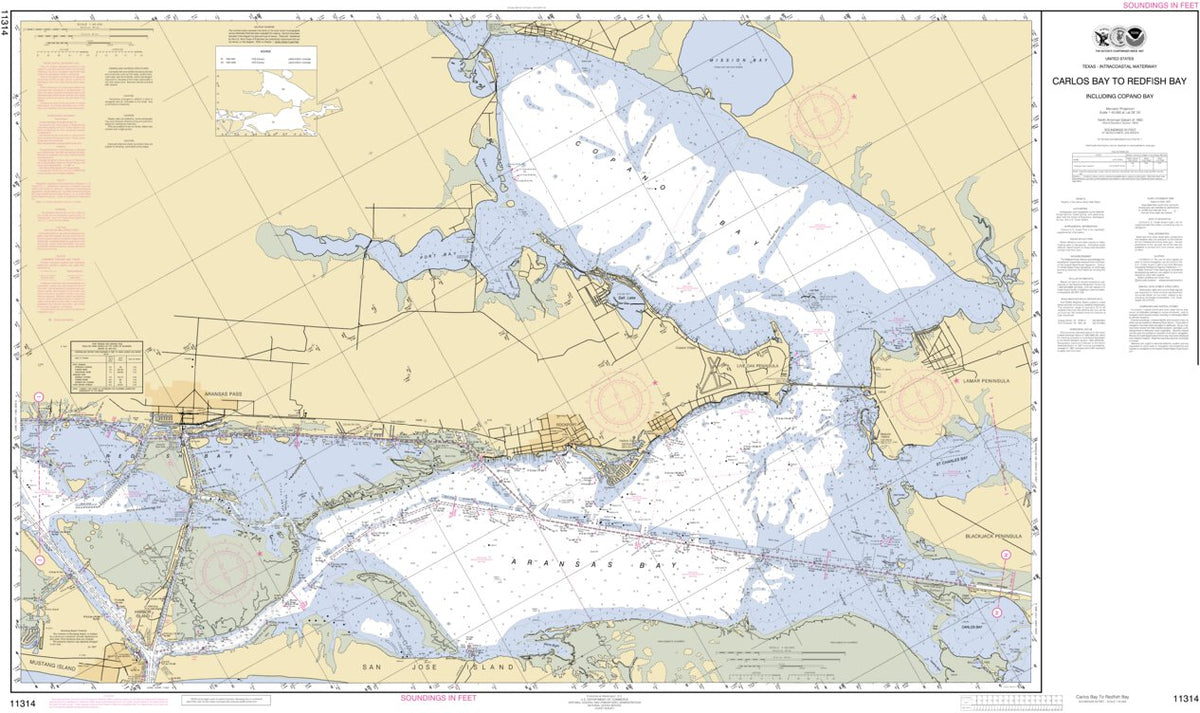 Carlos Bay To Redfish Bay Side A Map by National Oceanographic ...