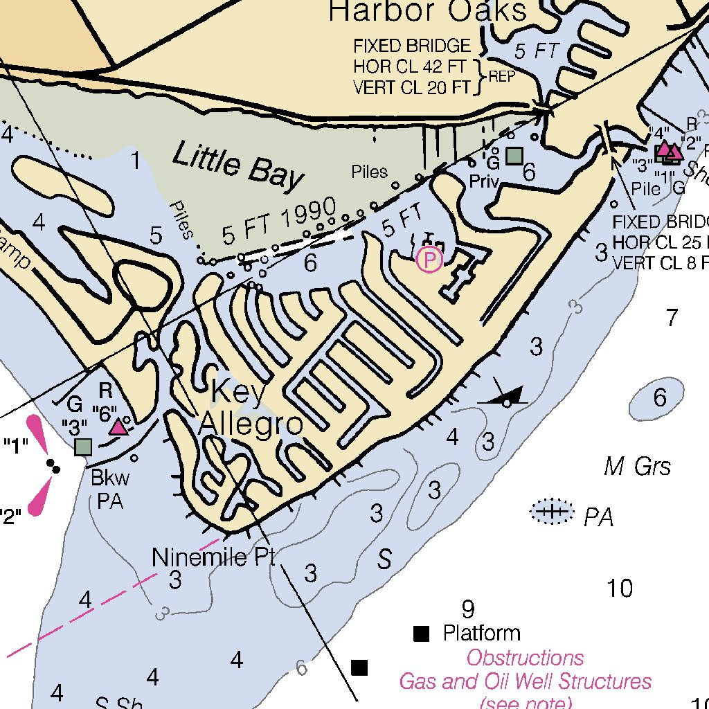 Carlos Bay To Redfish Bay Side A Map by National Oceanographic ...