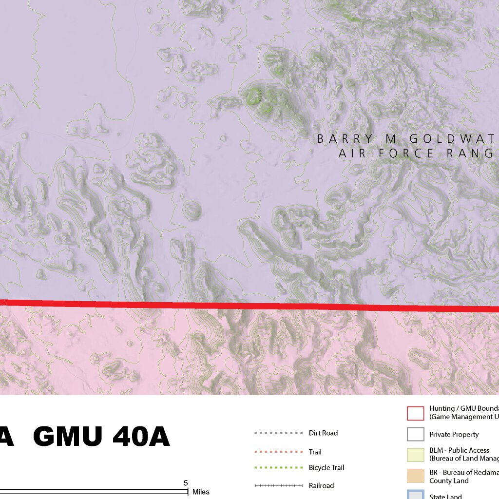 Arizona GMU 40A - Hunt Arizona Map by Map the Xperience | Avenza Maps