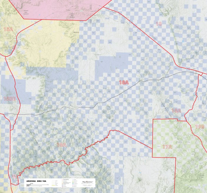 Arizona GMU 18A - Hunt Arizona Map by Map the Xperience | Avenza Maps