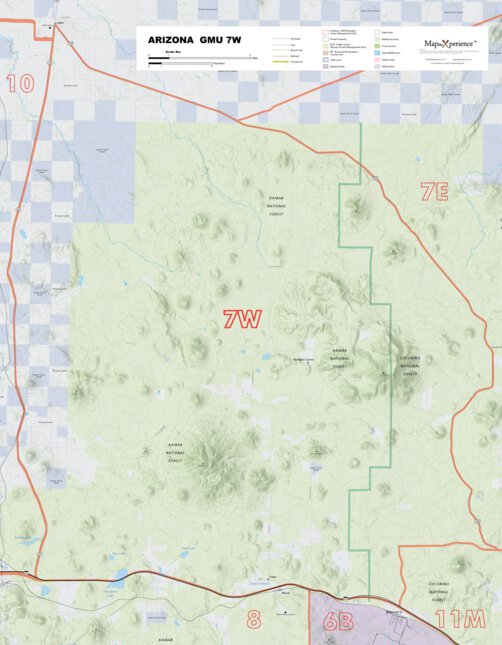 Arizona GMU 7W - Hunt Arizona Map by Map the Xperience | Avenza Maps