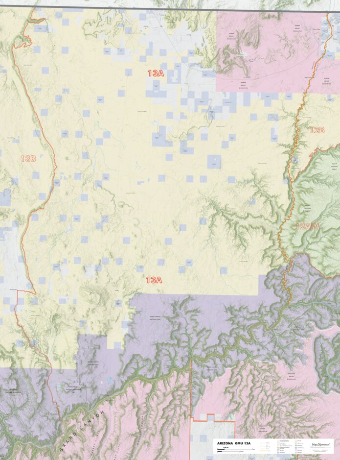 Arizona GMU 13A - Hunt Arizona Map by Map the Xperience | Avenza Maps
