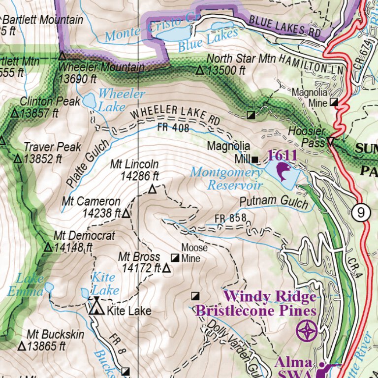 Colorado Atlas & Gazetteer Page 48 Map by Garmin | Avenza Maps