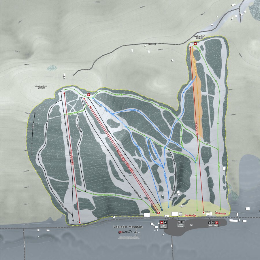 Labrador Mountain Resort Map by Mapsynergy | Avenza Maps