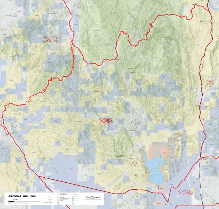 Arizona GMU 20B - Hunt Arizona Map by Map the Xperience | Avenza Maps
