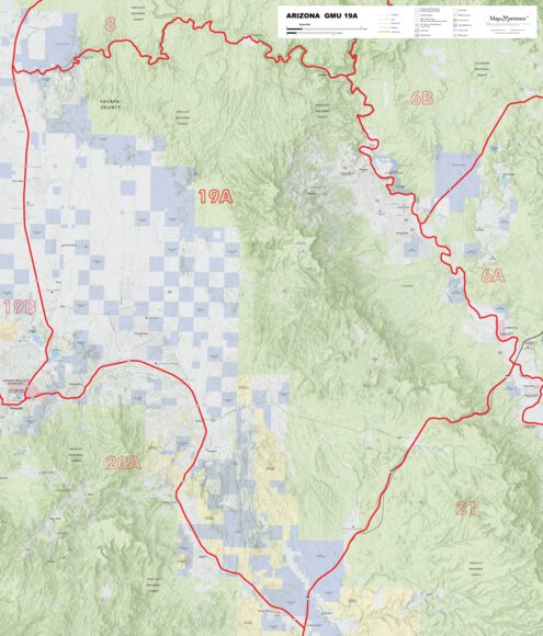 Arizona GMU 19A - Hunt Arizona Map by Map the Xperience | Avenza Maps