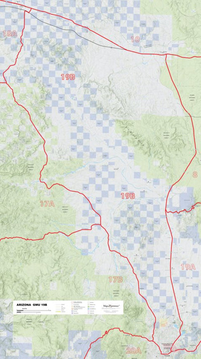 Arizona GMU 19B - Hunt Arizona Map by Map the Xperience | Avenza Maps
