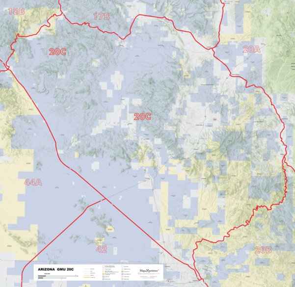 Arizona GMU 20C - Hunt Arizona Map by Map the Xperience | Avenza Maps