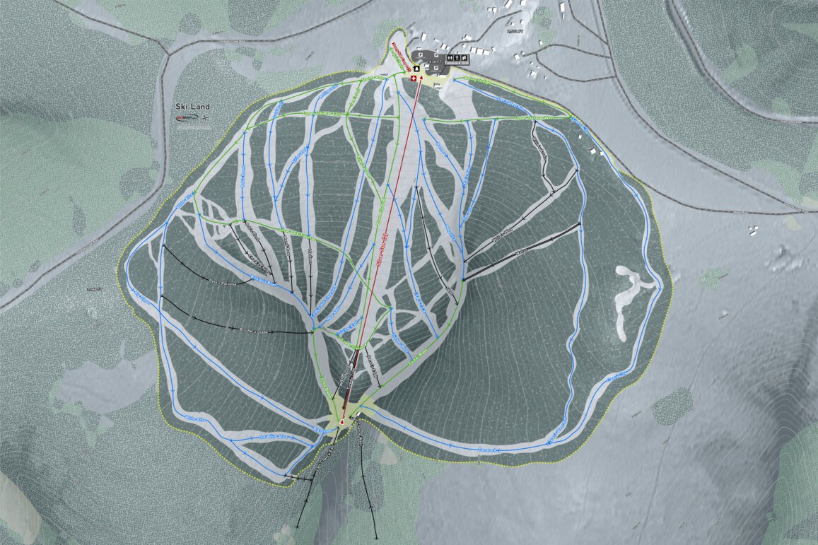 Ski Land Resort Map by Mapsynergy | Avenza Maps