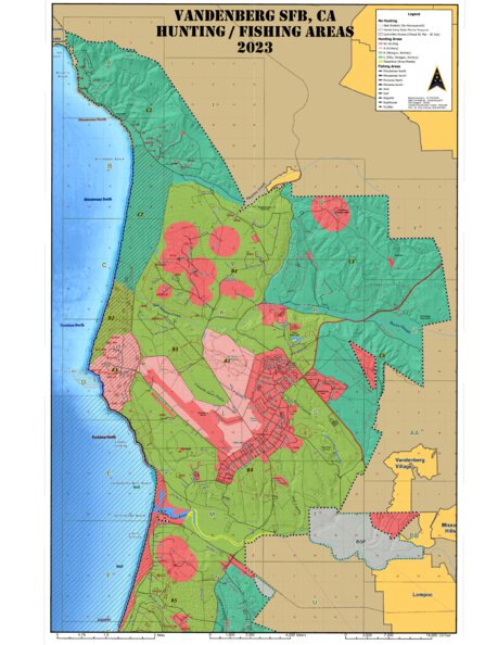 Vandenberg AFB-North Hunting Map by iSportsman | Avenza Maps