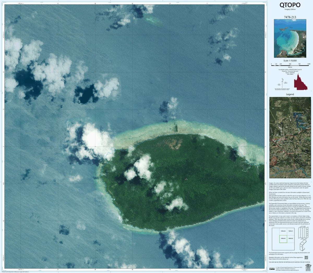 Gabba Island (7478-213i) Map by Department of Natural Resources and ...