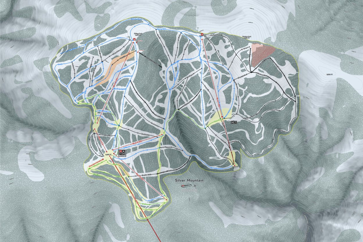 Silver Mountain Resort Map by Mapsynergy | Avenza Maps