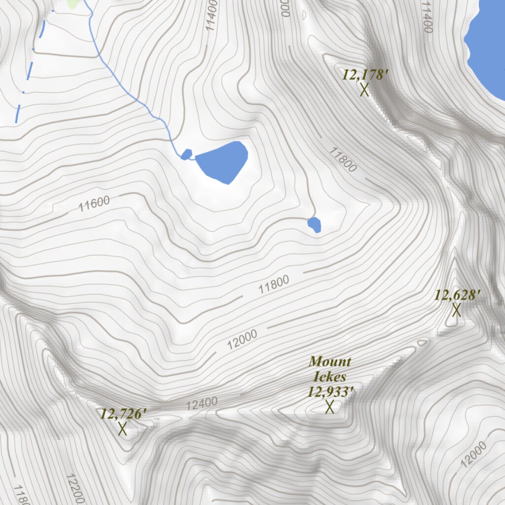 Mount Pinchot, California 7.5 Minute Topographic Map by Apogee Mapping ...