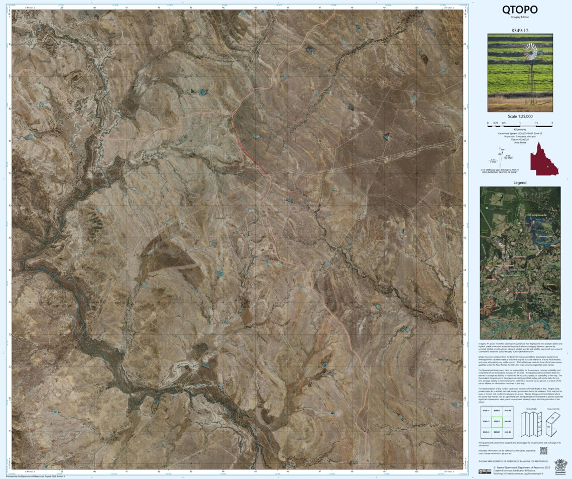 Echo Hills (8349-12i) Map by Department of Natural Resources and Mines ...
