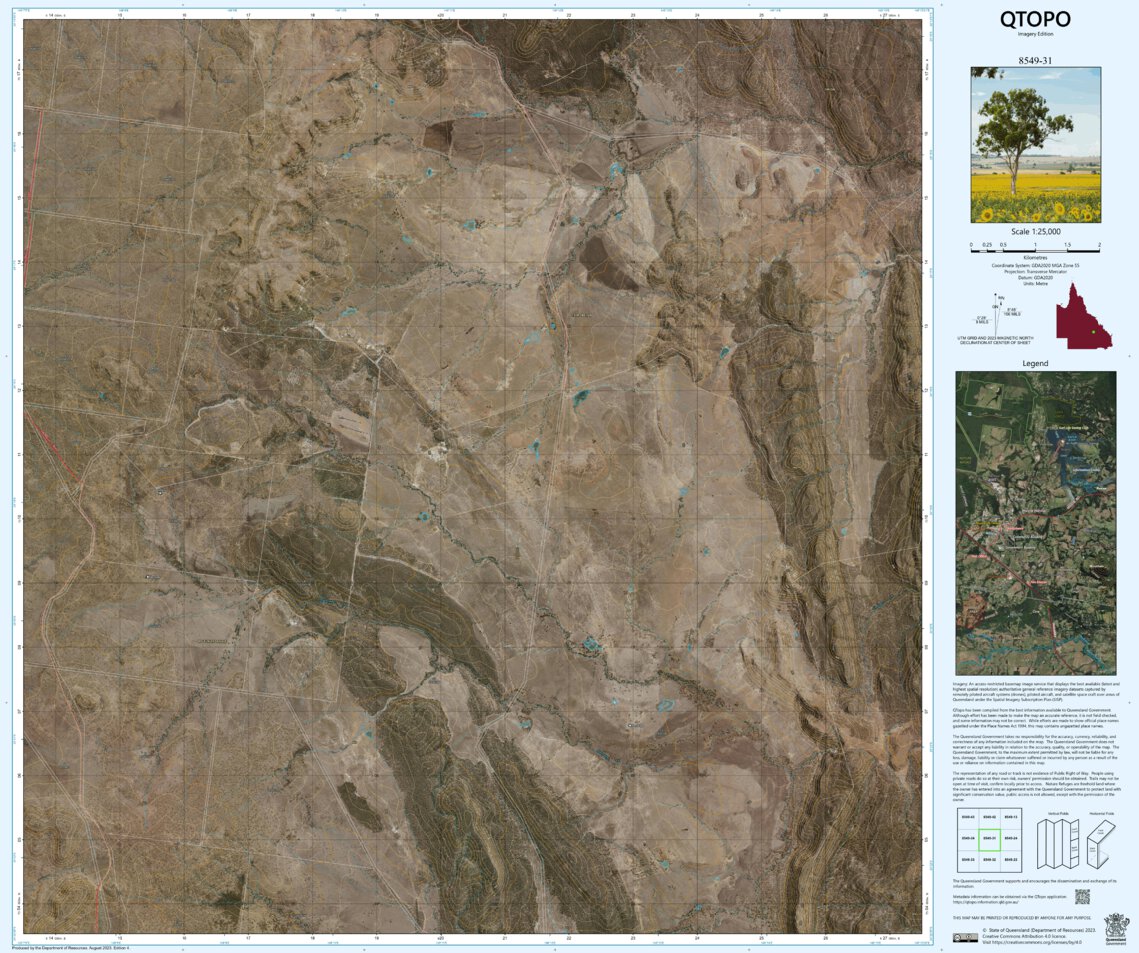 Mount Catherine (8549-31i) Map by Department of Natural Resources and ...