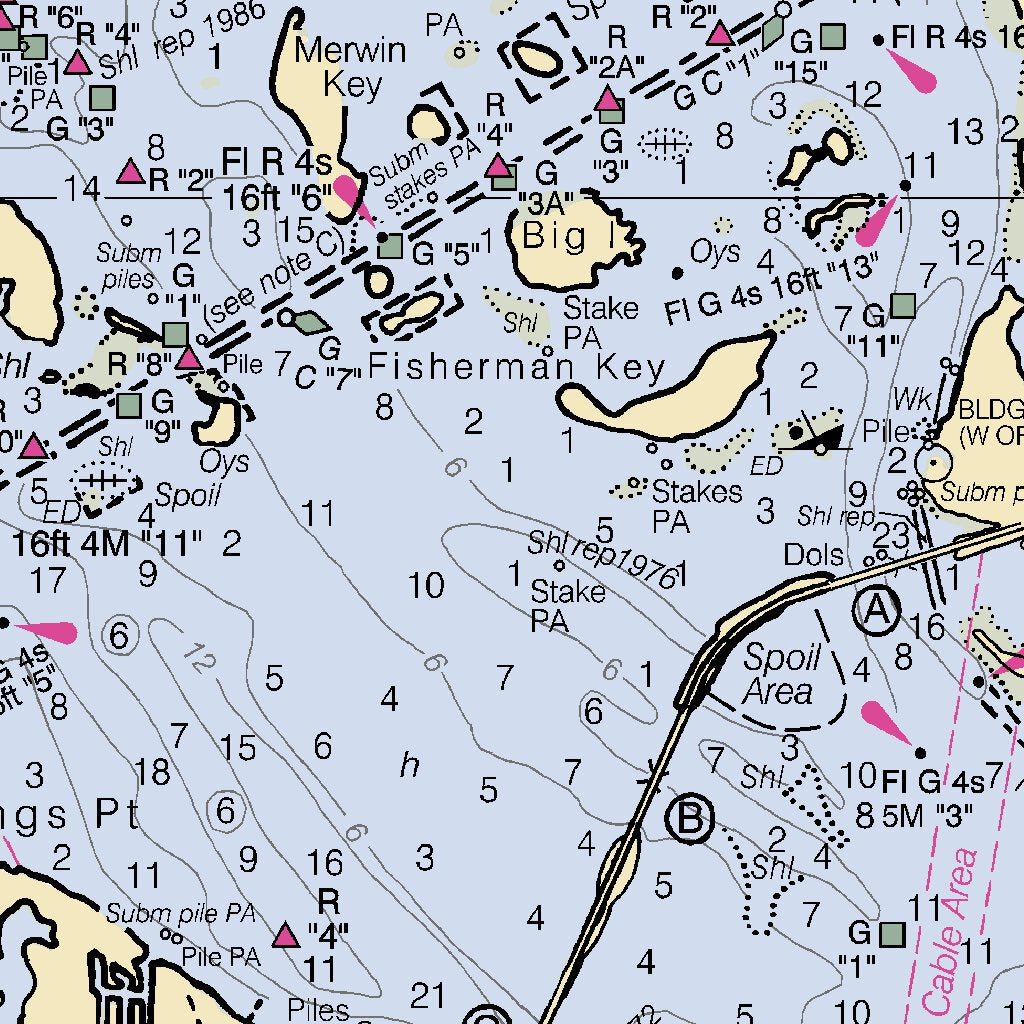 Estero Bay-Lemon Bay Incl. Charlotte Harbor Map by National ...