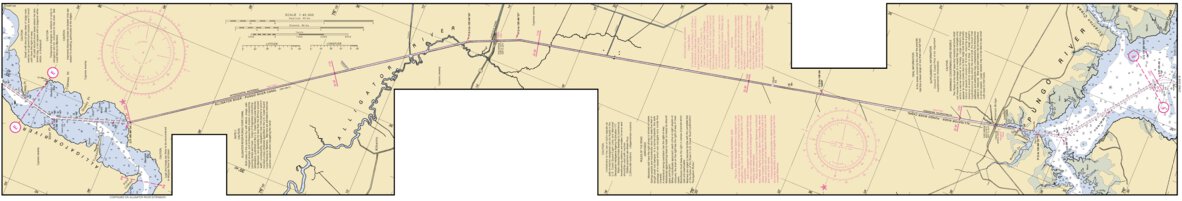 Alligator River Pungo River Canal E-F Map by National Oceanographic ...