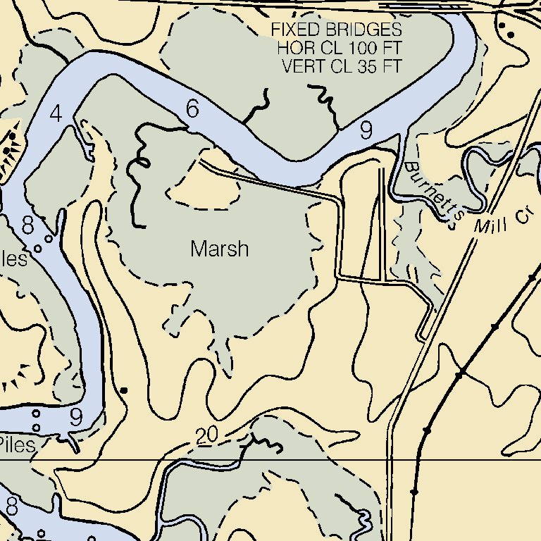 Continuation Of Nansemond River Map by National Oceanographic ...