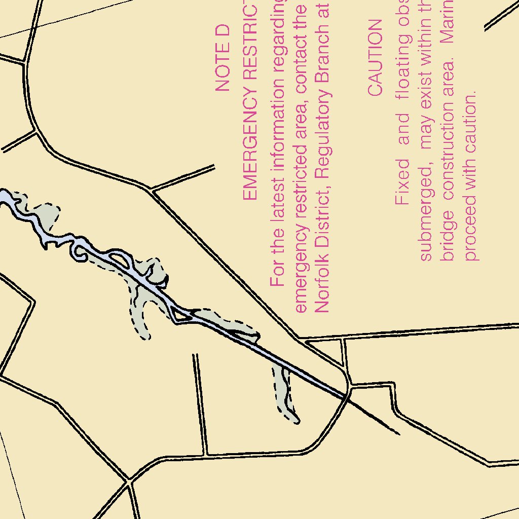 Deep Crk And Great Dismal Swamp Canal Rte 2 Map by National ...